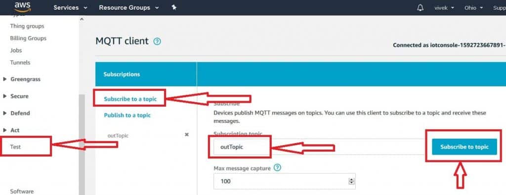 How to Connect NodeMCU to AWS IoT Core - NerdyElectronics