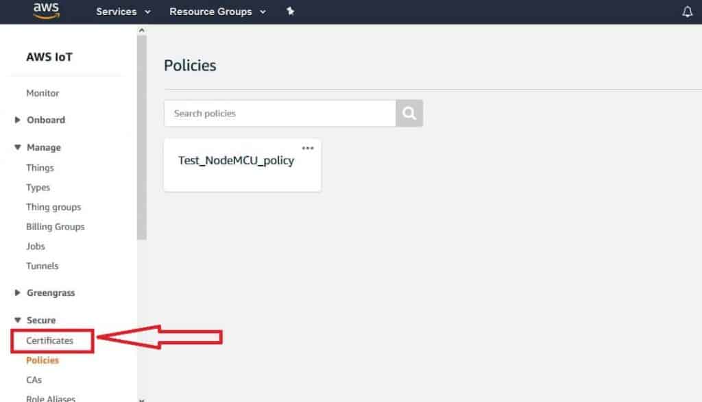 How to Create a "Thing" in AWS IoT - NerdyElectronics